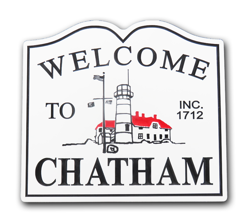 Welcome to Chatham "Chatham Lighthouse" Sign | Chatham Wind and Time